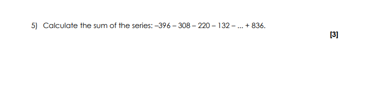 Solved 5) Calculate the sum of the series: | Chegg.com