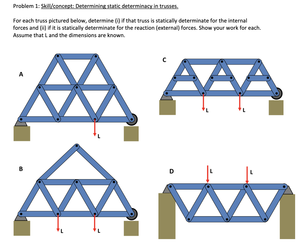 Solved Problem 1: Skillconcept: Determining static | Chegg.com