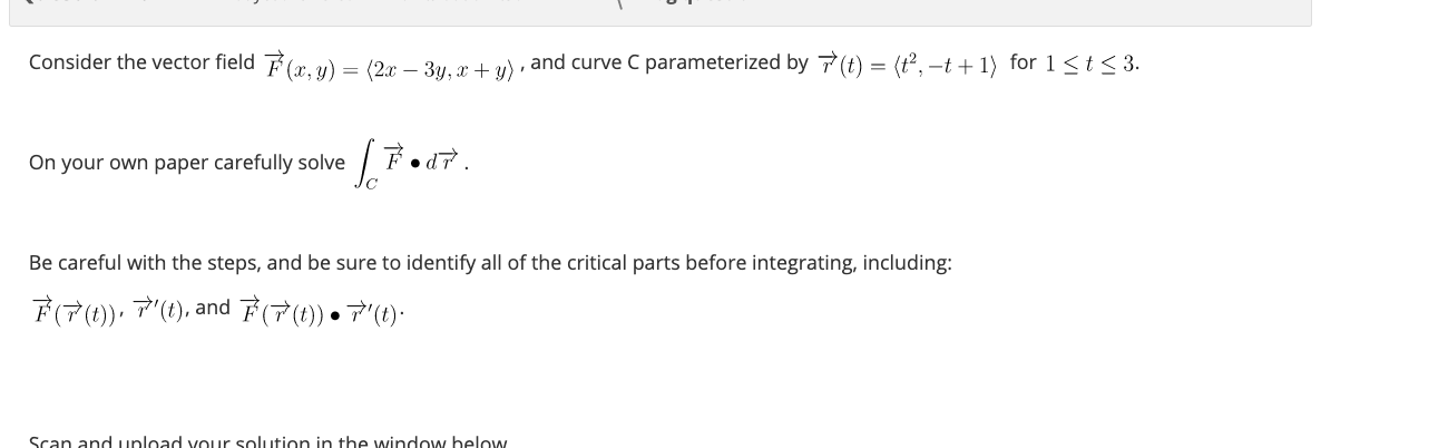 Solved Consider the vector field (x, y) = (2x – 3y, x + y), | Chegg.com