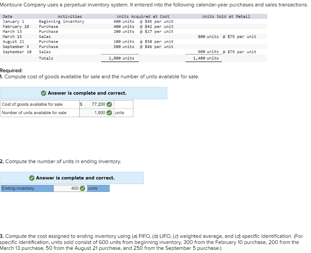 Solved Required: 1. Compute cost of goods available for sale | Chegg.com