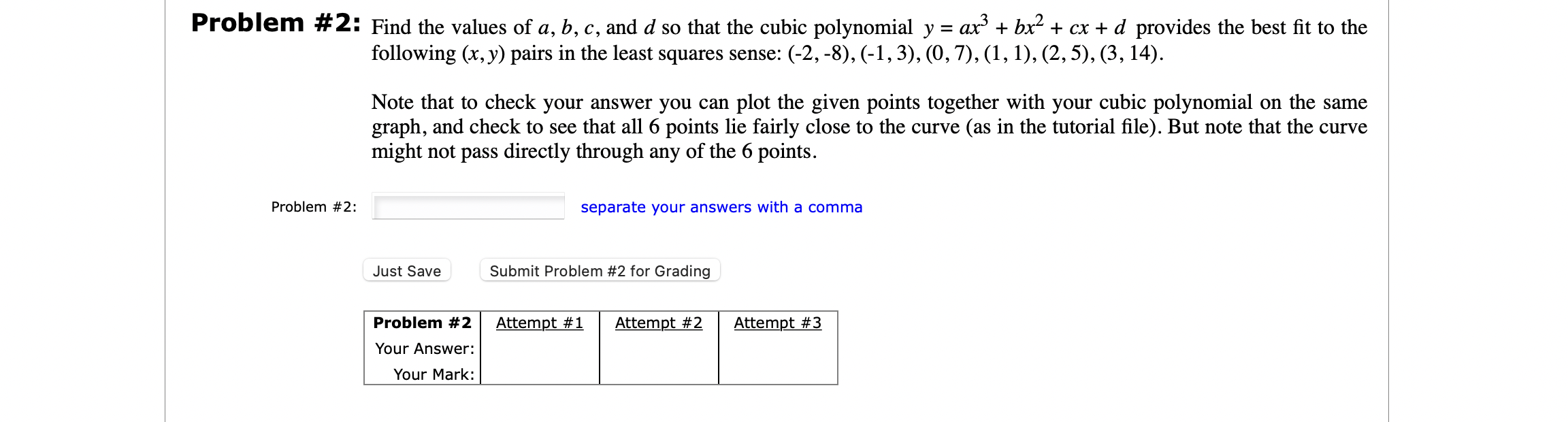 Problem 2 Find The Values Of A B C And D So That 