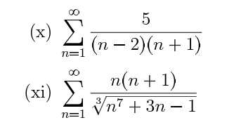 Solved For each series below, discuss what type of series it | Chegg.com
