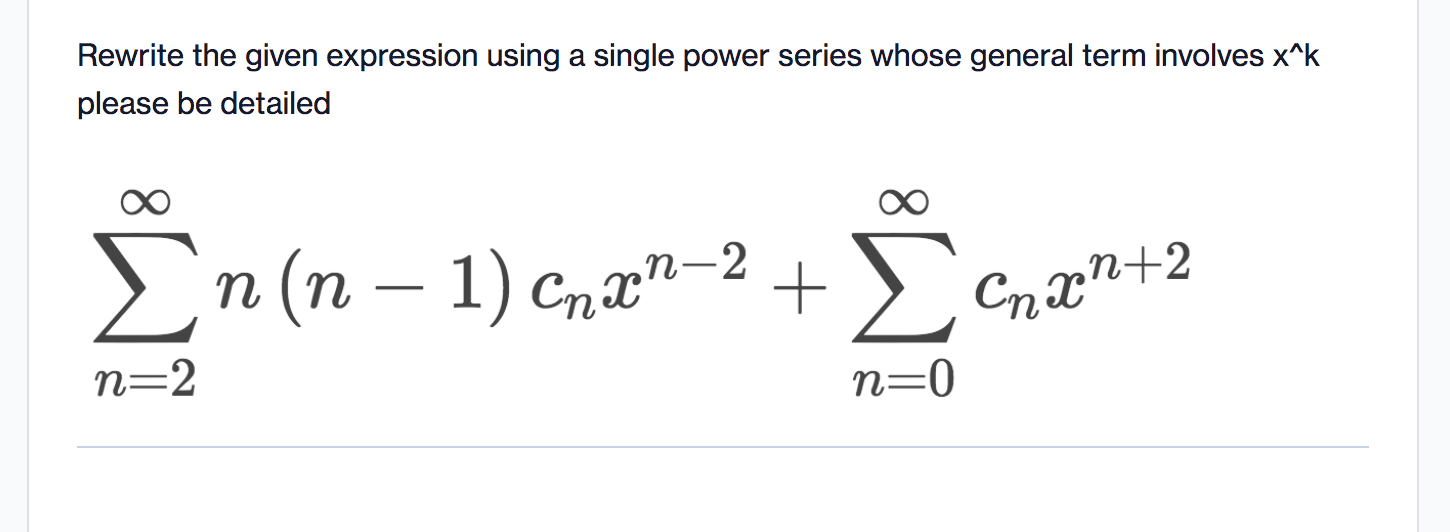 Solved Rewrite the given expression using a single power | Chegg.com
