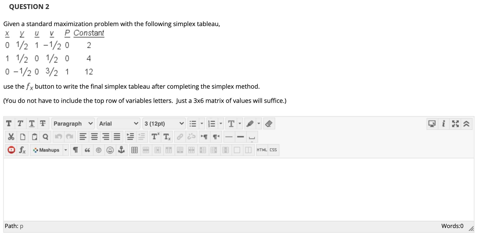 Solved QUESTION 2 Given a standard maximization problem with | Chegg.com