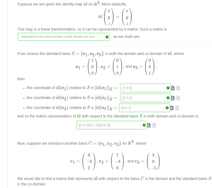Solved Suppose we are given the identity map id on R3. More | Chegg.com