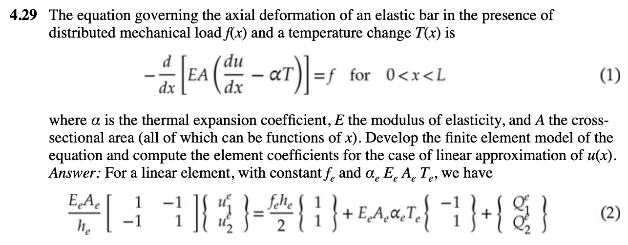Solved 9 The equation governing the axial deformation of an | Chegg.com