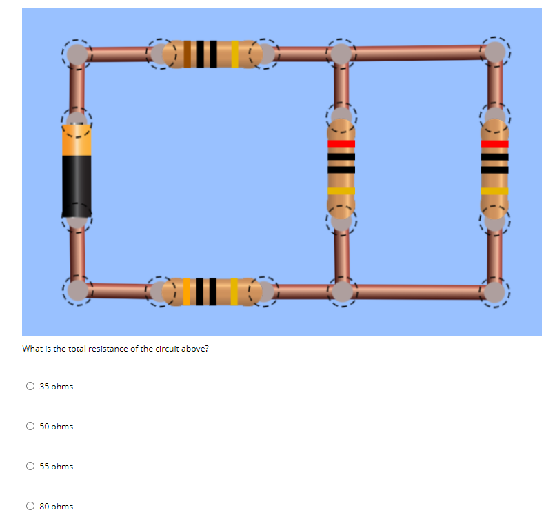 Solved What is the total resistance of the circuit above? 35 | Chegg.com
