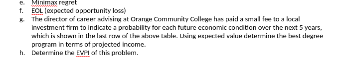 Solved The director of career advising at Orange Community | Chegg.com