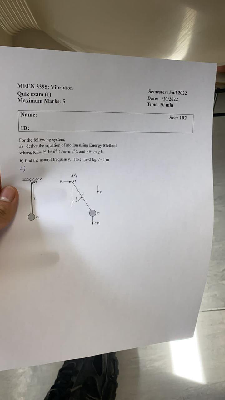 Solved code class="asciimath">For the following system, | Chegg.com