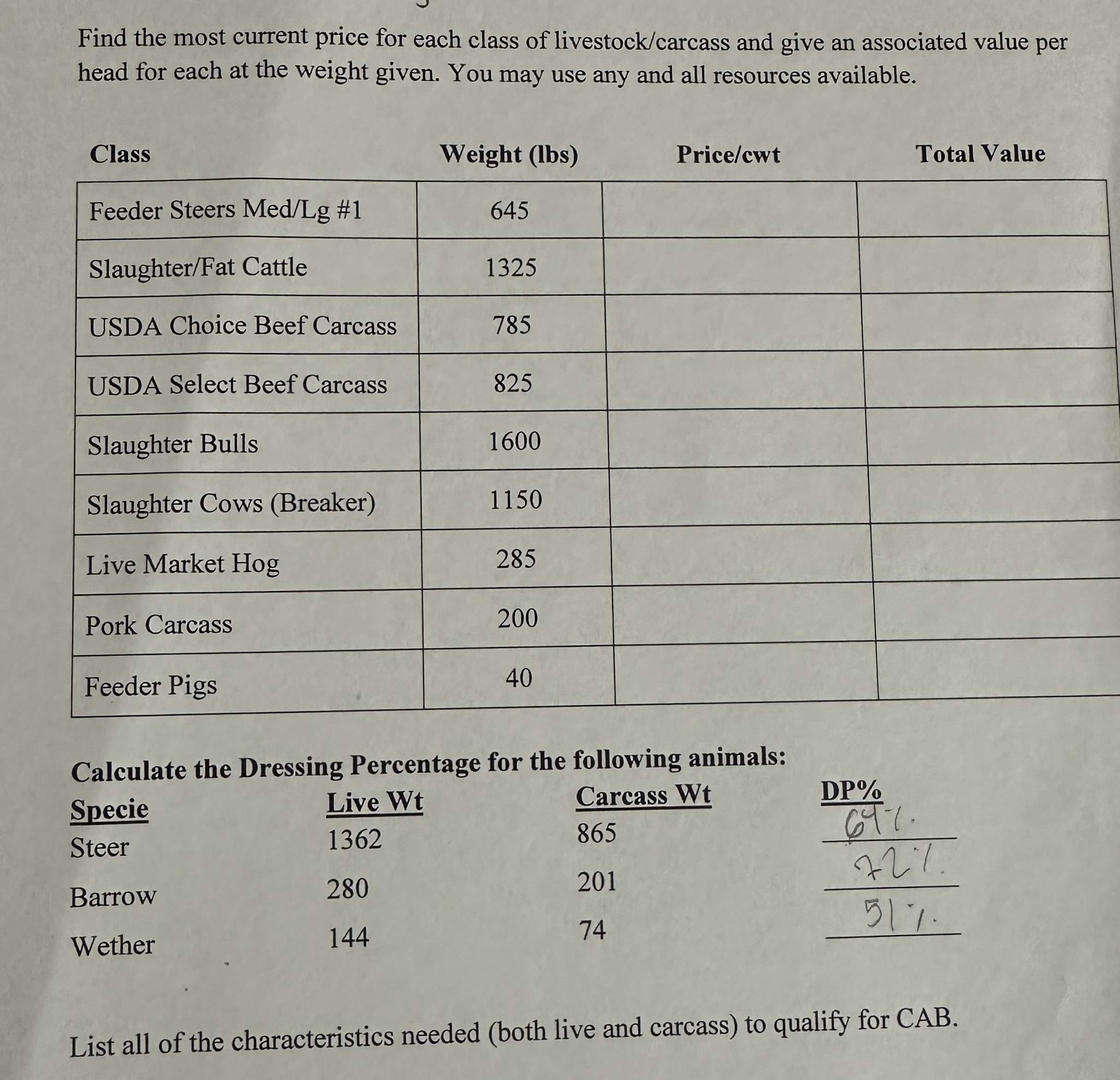 Find the most current price for each class of | Chegg.com