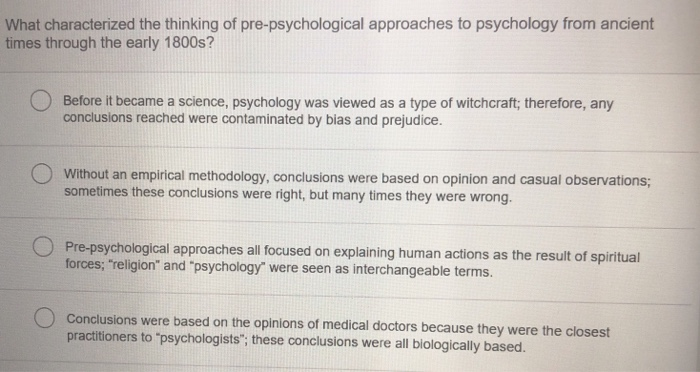 Solved What distinguishes scientific psychology from | Chegg.com