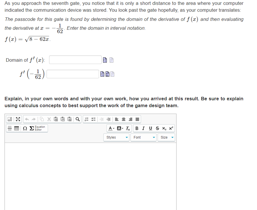 Solved As you approach the seventh gate, you notice that it | Chegg.com
