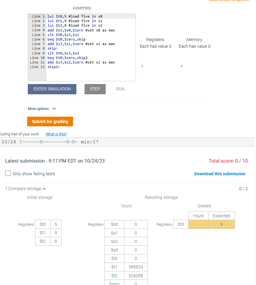 Solved Write a program that stores the maximum of three | Chegg.com