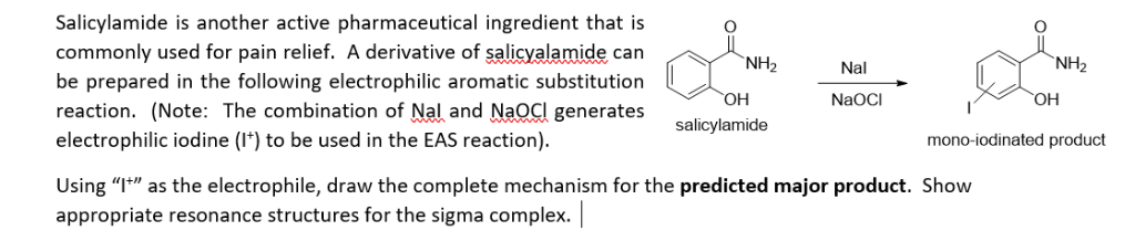 Solved Salicylamide is another active pharmaceutical | Chegg.com