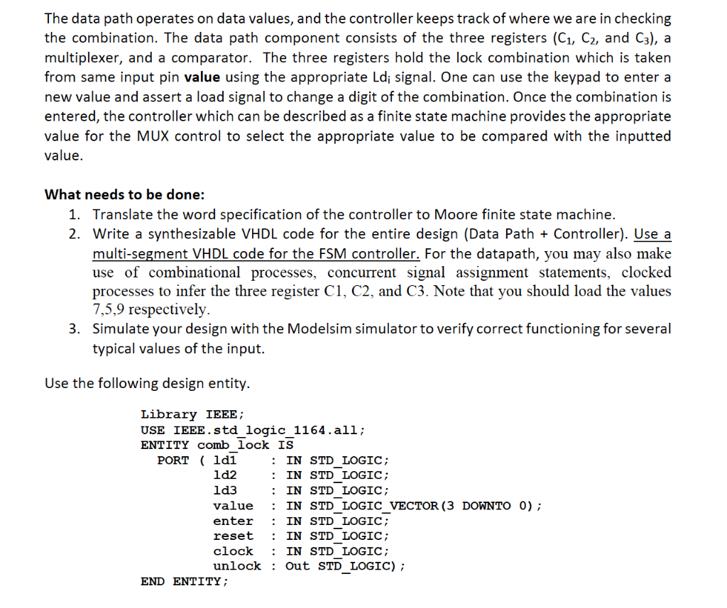 Objective → Convert a word specification to a Finite | Chegg.com