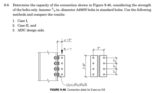 -8. Determine the capacity of the connection shown in | Chegg.com