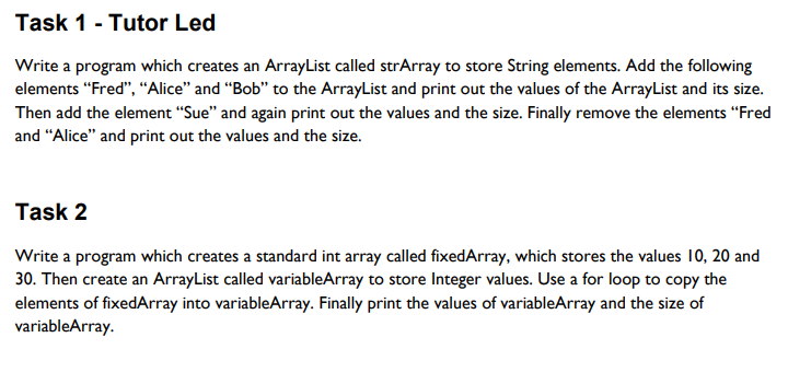Solved Use Java. Please do all parts in a single class | Chegg.com
