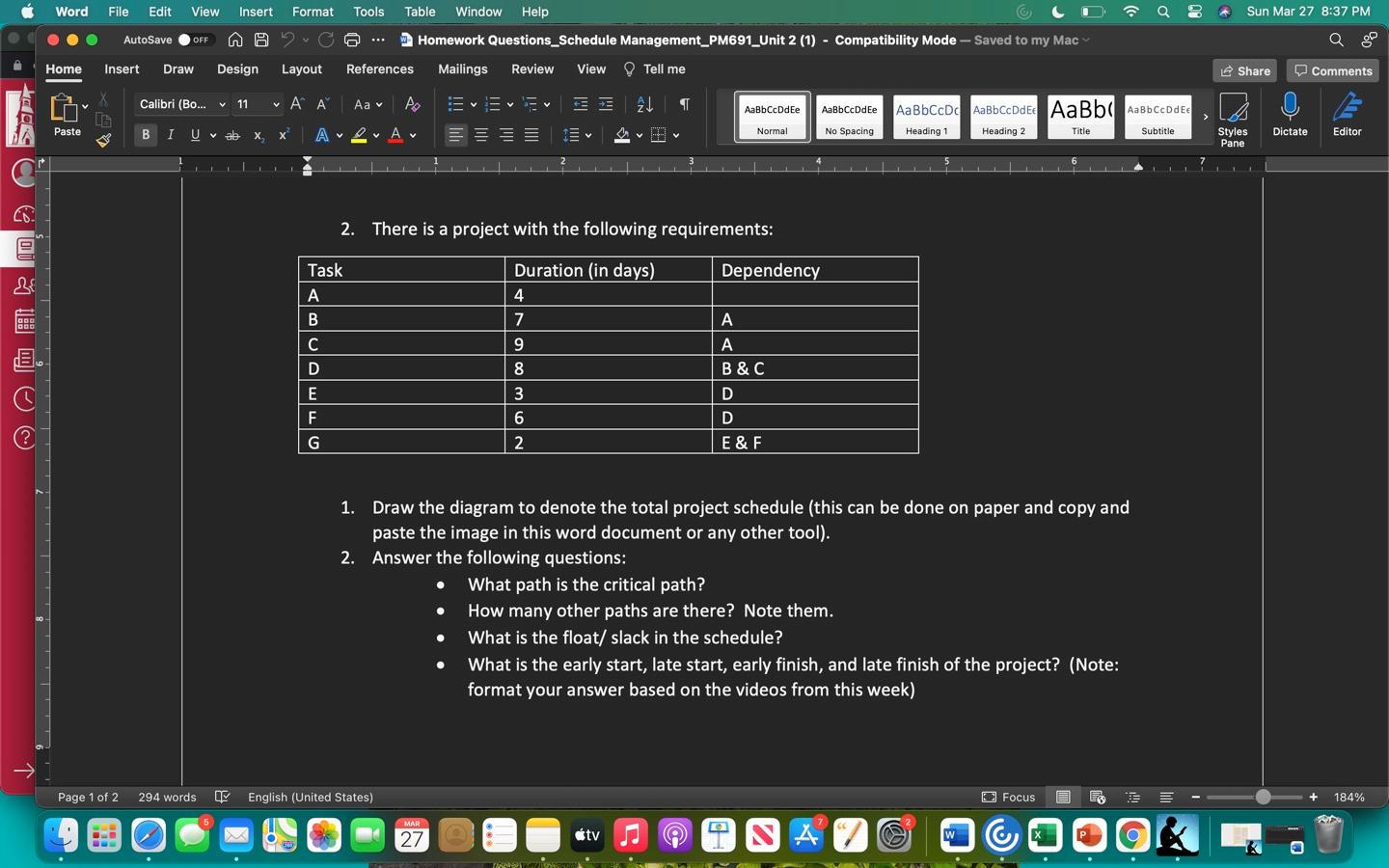 Solved Word File Edit View Insert Sun Mar 27 8:37 PM | Chegg.com