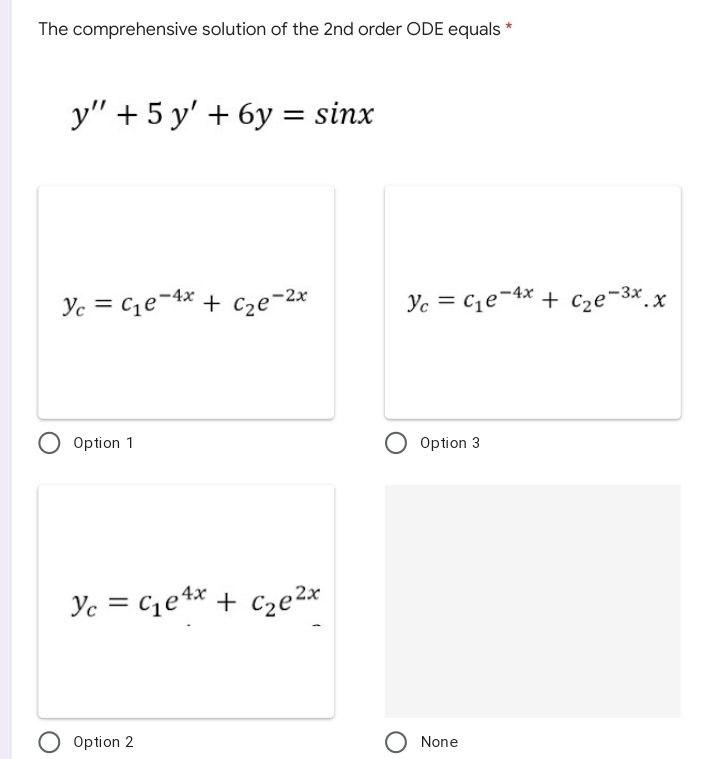 Solved The comprehensive solution of the 2nd order ODE | Chegg.com