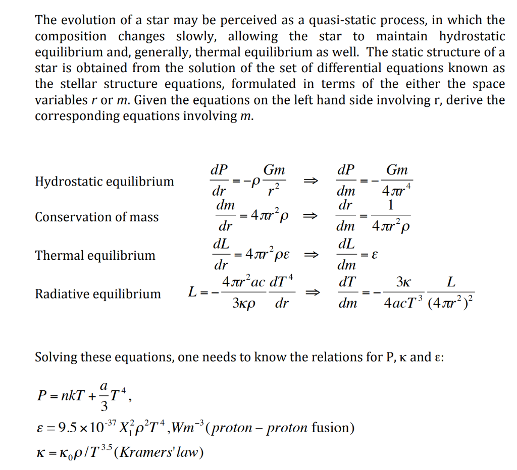Solved The evolution of a star may be perceived as a | Chegg.com