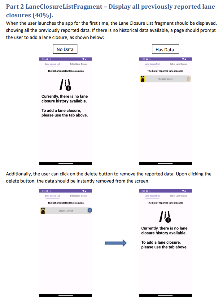 (Android Studio Java) I've provided my assignment and | Chegg.com