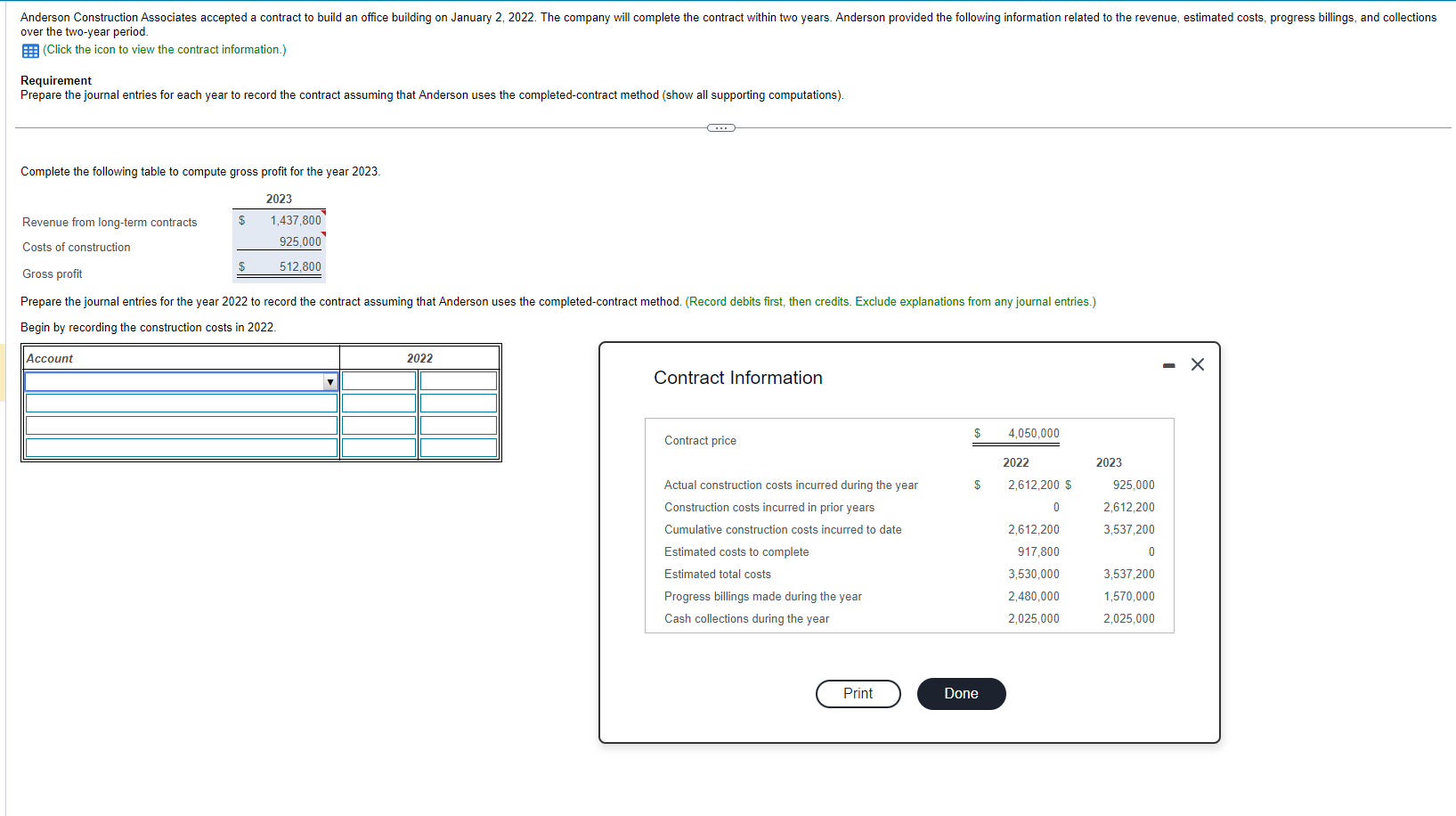 Solved Prepare the journal entries for the year 2022 ﻿to | Chegg.com