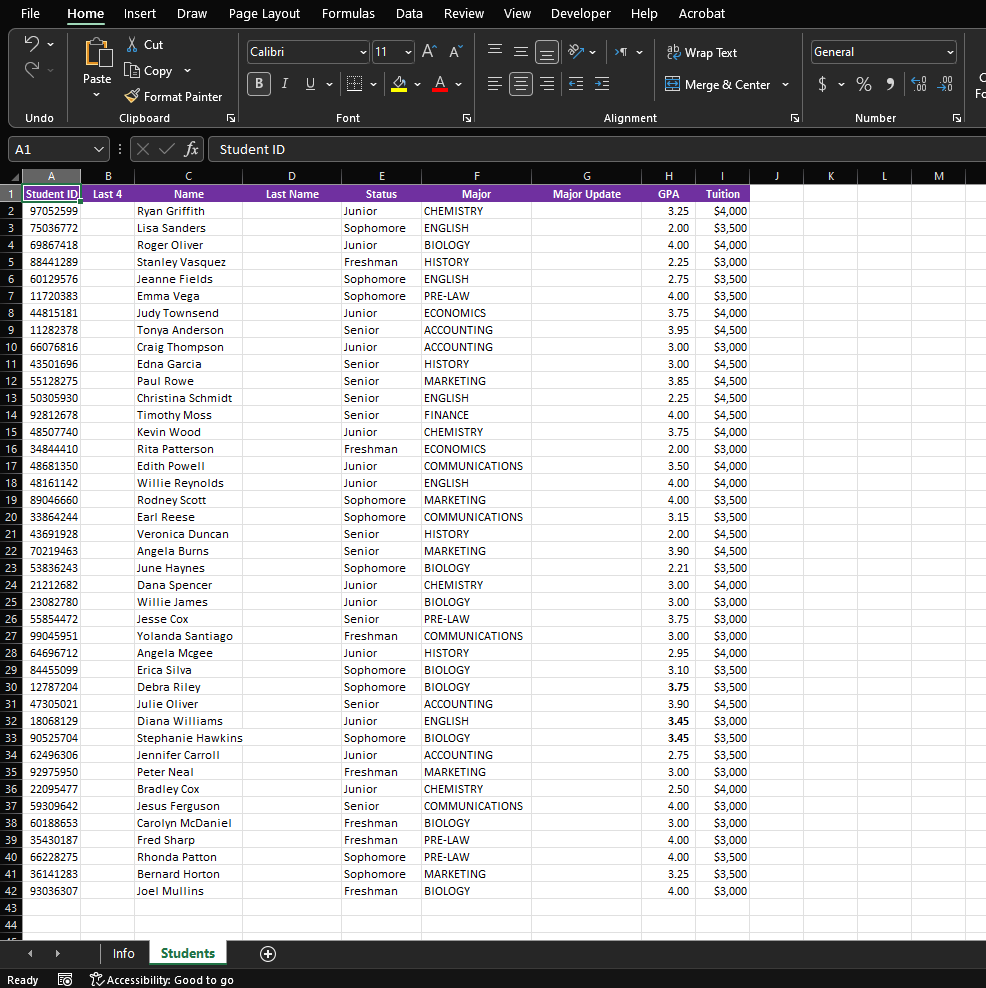 Solved Exp19_Excel_Ch11_ML1_Internships Project | Chegg.com