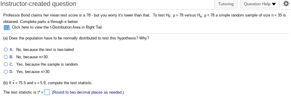 Solved Instructor-created question Tutoring Question Help O | Chegg.com