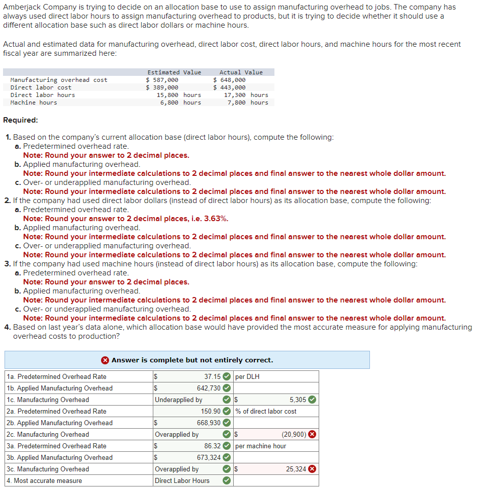 Solved Amberjack Company is trying to decide on an | Chegg.com