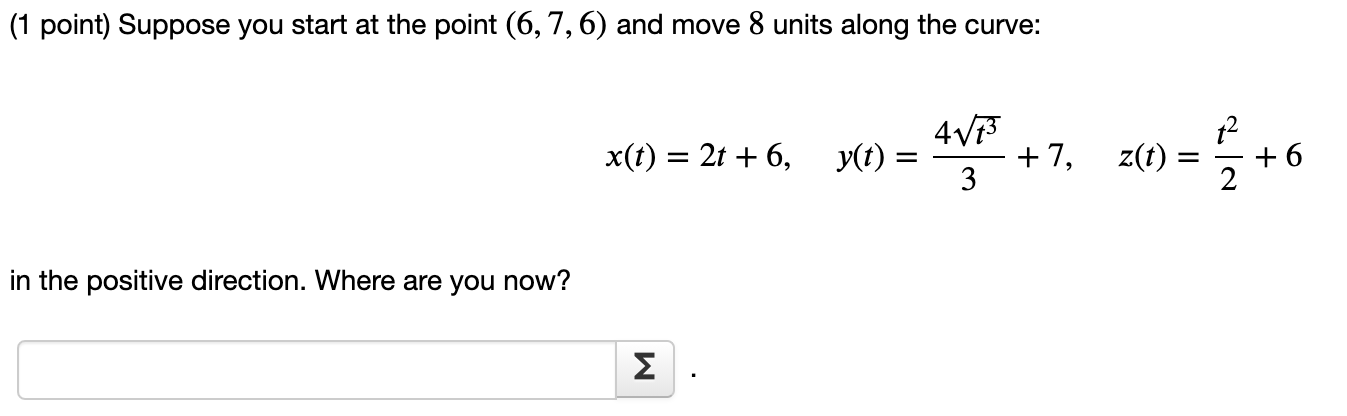 Solved (1 point) Find the length of the curve: r(t) = 9ti + | Chegg.com
