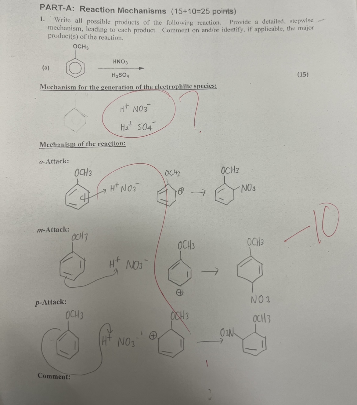 Solved PART-A: Reaction Mechanisms (15+10=25 points ) 1. | Chegg.com