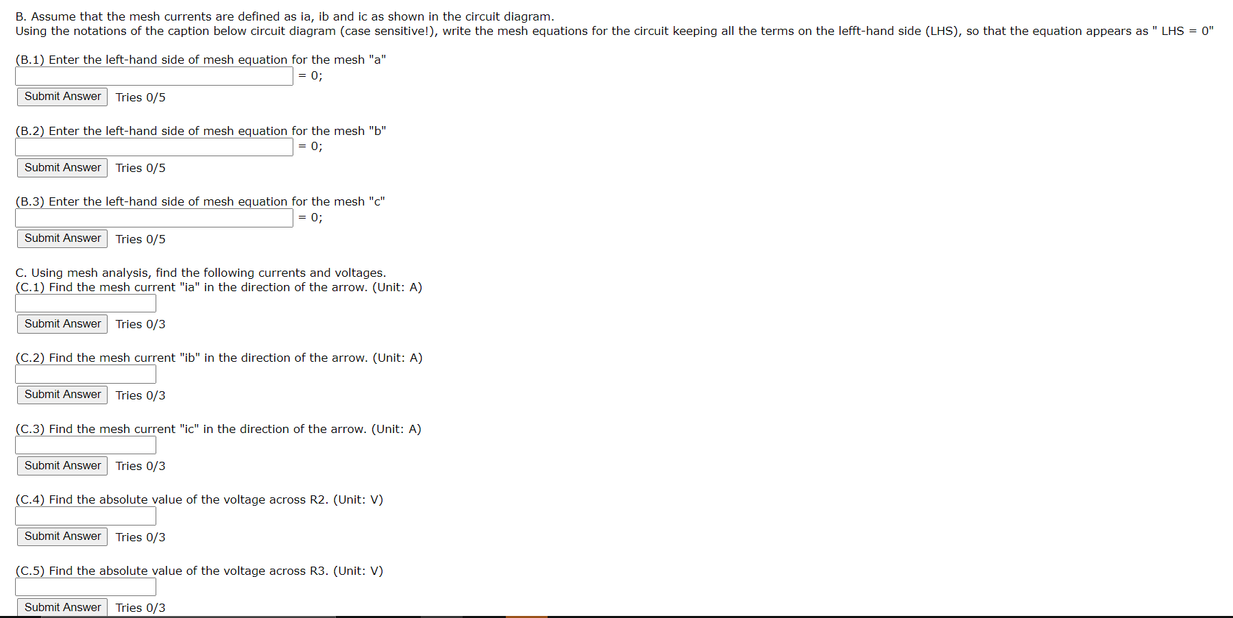 Solved R1 R3 R5 + + Vsi . R2 R4 Vs2 lb ic Q2. In the | Chegg.com