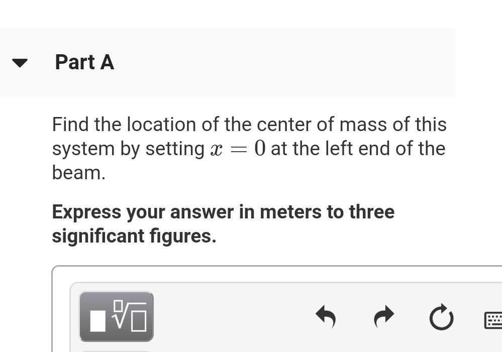 Solved Two small-sized objects are placed on a uniform 9.00 | Chegg.com