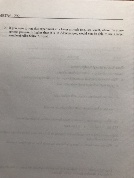 Solved NAME DATE SECTION Post-Laboratory Assignment Answer | Chegg.com