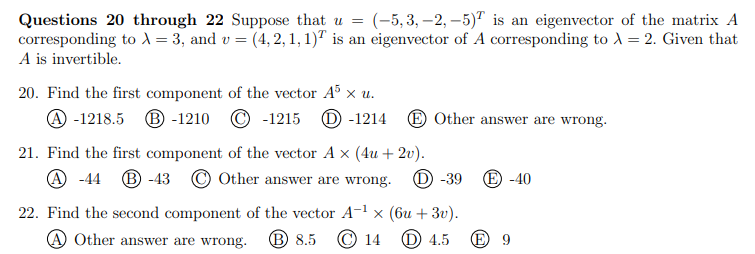 Solved Questions 20 through 22 Suppose that \\( | Chegg.com