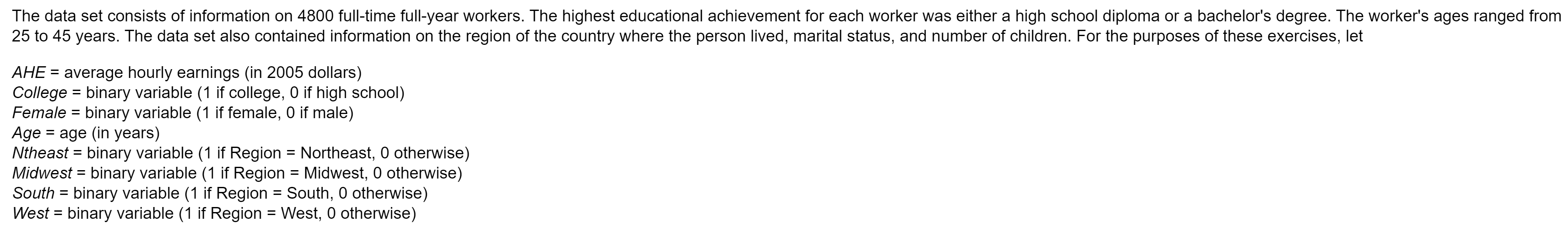 Solved The data set consists of information on 4800 | Chegg.com