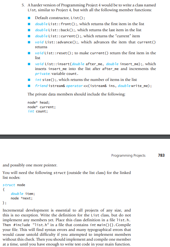 A harder version of Programming Project 4 would be to | Chegg.com