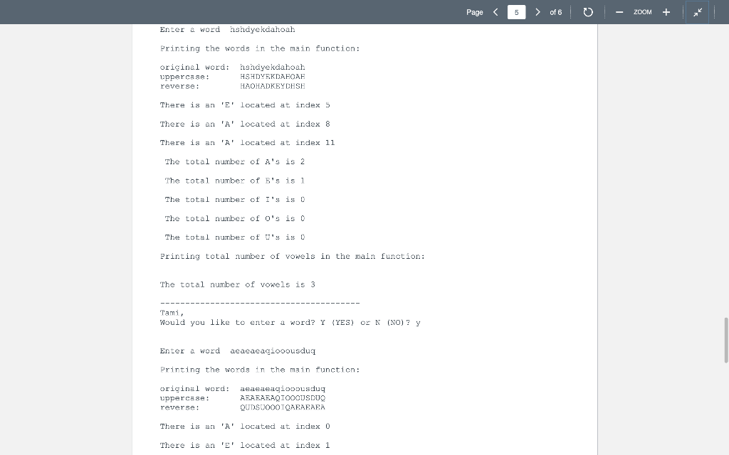 Solved Intro to Programming in C program 8 (larger program) | Chegg.com