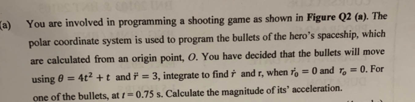 Solved You are involved in programming a shooting game as | Chegg.com