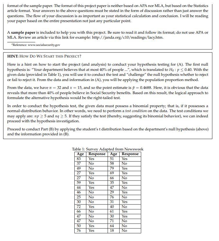 Solved INTRODUCTION: The purpose of this short project is to | Chegg.com