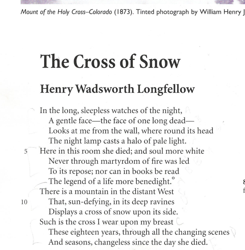 Mount of the Holy Cross-Colorado (1873). Tinted | Chegg.com