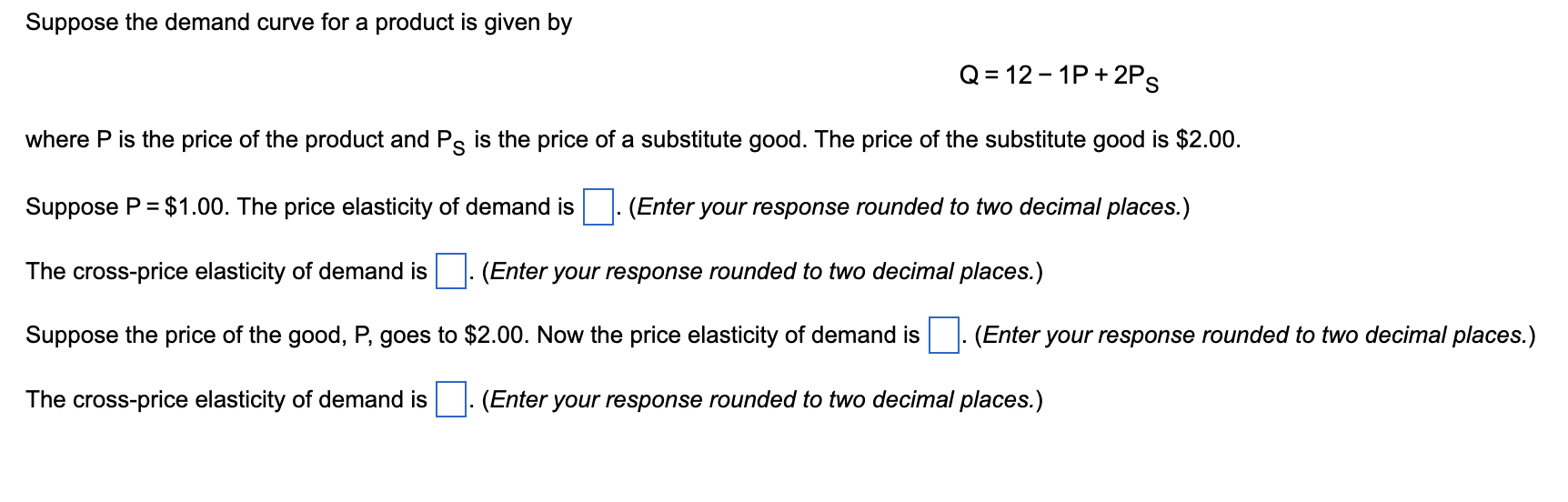 Solved Suppose the demand curve for a product is given by | Chegg.com