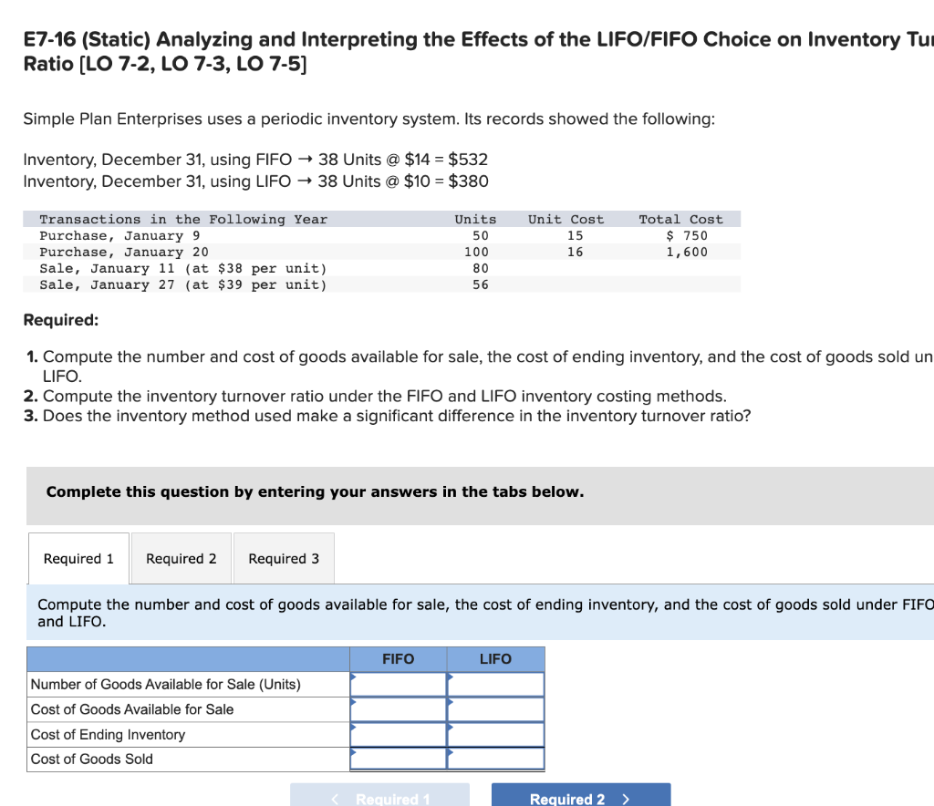 Solved E7-16 (Static) Analyzing and Interpreting the Effects | Chegg.com