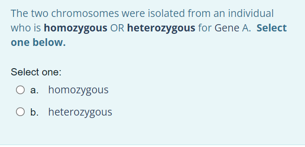 Solved The two chromosomes are replicated OR unreplicated. | Chegg.com
