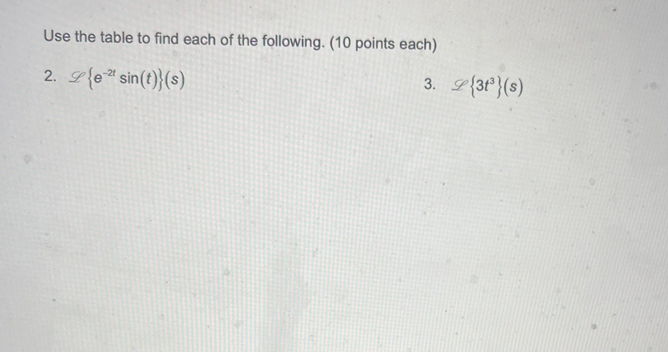 Solved Use the table to find each of the following. (10 | Chegg.com