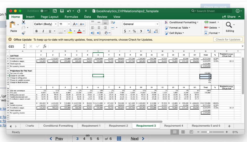 Check my work Q Search Sheet ооо on f AutoSave OFF | Chegg.com
