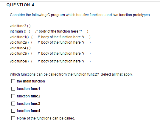 Solved QUESTION 3 Consider the following code, which | Chegg.com