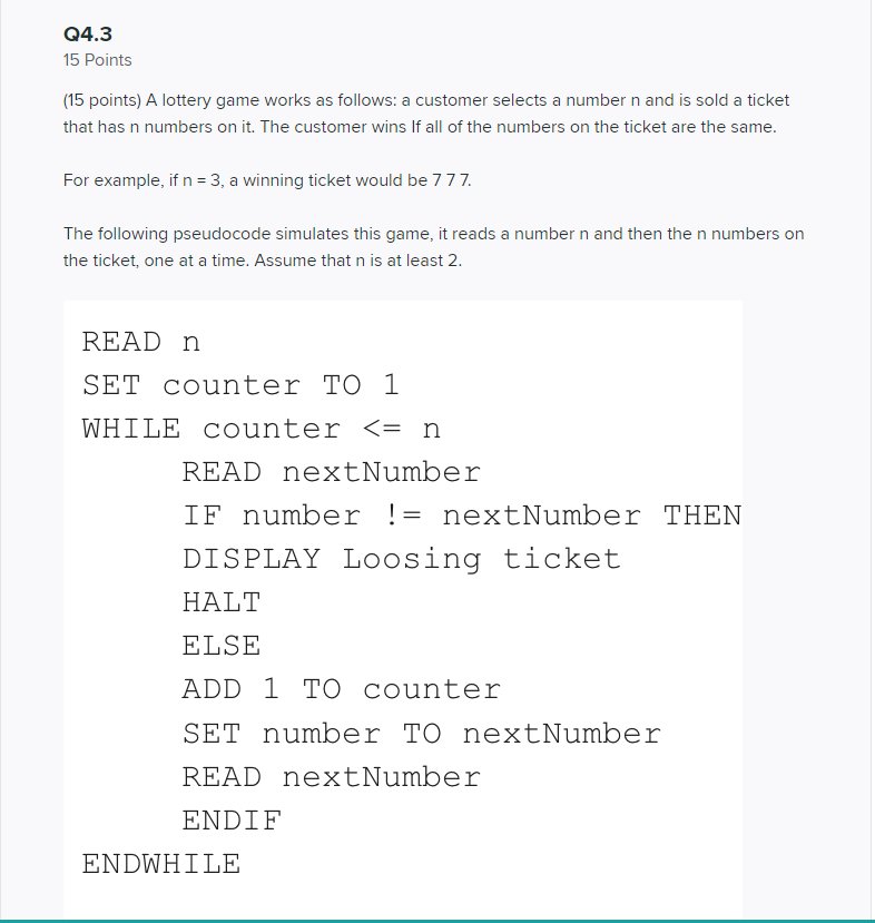 Solved What are the min and max number of operations the | Chegg.com