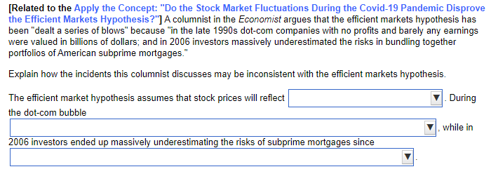 Solved [Related to the Apply the Concept: "Do the Stock | Chegg.com
