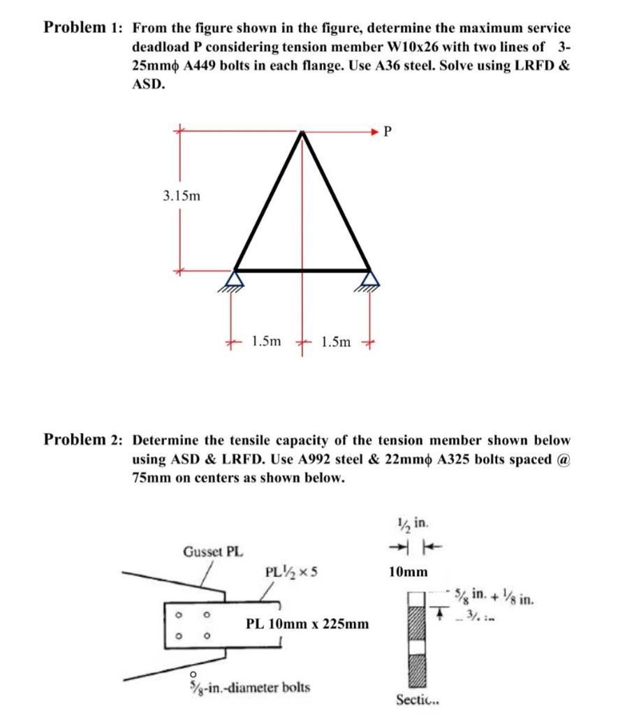 Solved roblem 1: From the figure shown in the figure, | Chegg.com